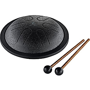 Meinl Sonic Energy Mini Steel Tongue Drum 6 Notes 6" with Mallets, Bag — Sound Healing Instrument for Musical Education, Meditation, ASMR, Yoga