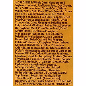 Wild Harvest WH-83542 Wild Harvest Advanced Nutrition Diet for Parrots, 4-Pound (Packaging May Vary)