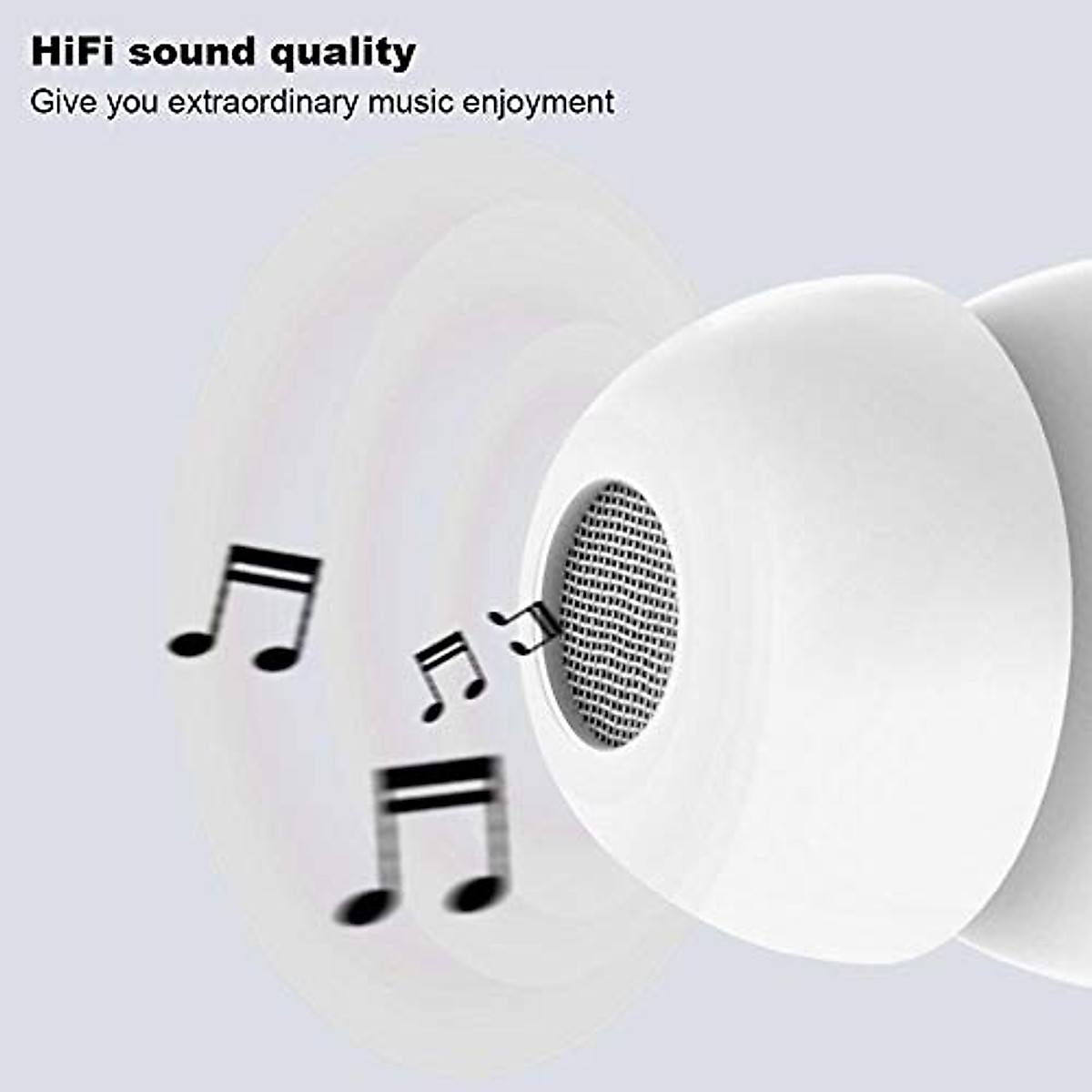 Non Radiation Sleep Earphones, 3 Meters Extended Long in Ear Wired Headphones Noise Cancelling HD Calls One Button Microphone Line Control Headset 3.5mm Jack for Mobile Phones White
