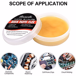 2 Jar Solder Flux, Flux for Soldering, Rosin Soldering Flux Paste for Lead-Free Electronics Soldering and Soldering DIY (1.2oz/35g in a Jar)