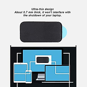 Ranvo Web Camera Cover, Practical Computer Camera Cover Plastic Security for Smartphones for Desktops for Laptops for Tablets(Black)