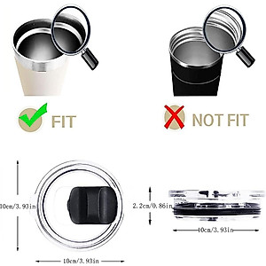 20/30 Oz Tumbler Lids - Fits For Yeti Rambler,Ozark Trail,Or Old Style Rtic Coffee Tumbler - Magnetic Slider Replacement Lid-Spill Proof Slider (30oz-2pcs)