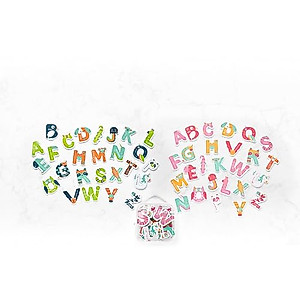 Stephen Joseph, Floating ABC Foam Bath 35-Piece Toy Set, Blue (SJ1148)