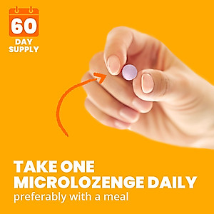 Sundown Vitamin B12 Microlozenges, 6000 mcg, Cherry Flavor, 60 Count