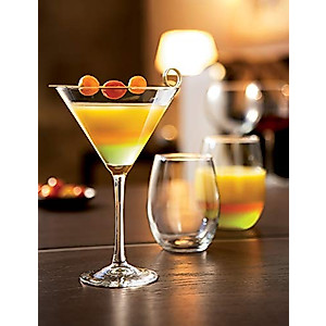 Luminarc Cachet 10 Ounce Martini 4-Piece Set, 4 Count (Pack of 1), Clear
