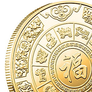 Chinese Zodiac Rabbit Commemorative, 2023 New Year of The Rabbit Uncirculated Coin, Collector Coin, for Collectors, Craft Decorations, Lucky Souvenir Gifts