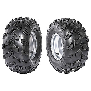 YC Yier 32" Go Kart Rear Live Axle Kit w/ 18x9.50-8" Wheels Tires Rims, 428 41T sprocket, Brake Assembly DIY Parts for Go Cart ATV Quad Golf Cart Buggy Four Wheels Drift Trike