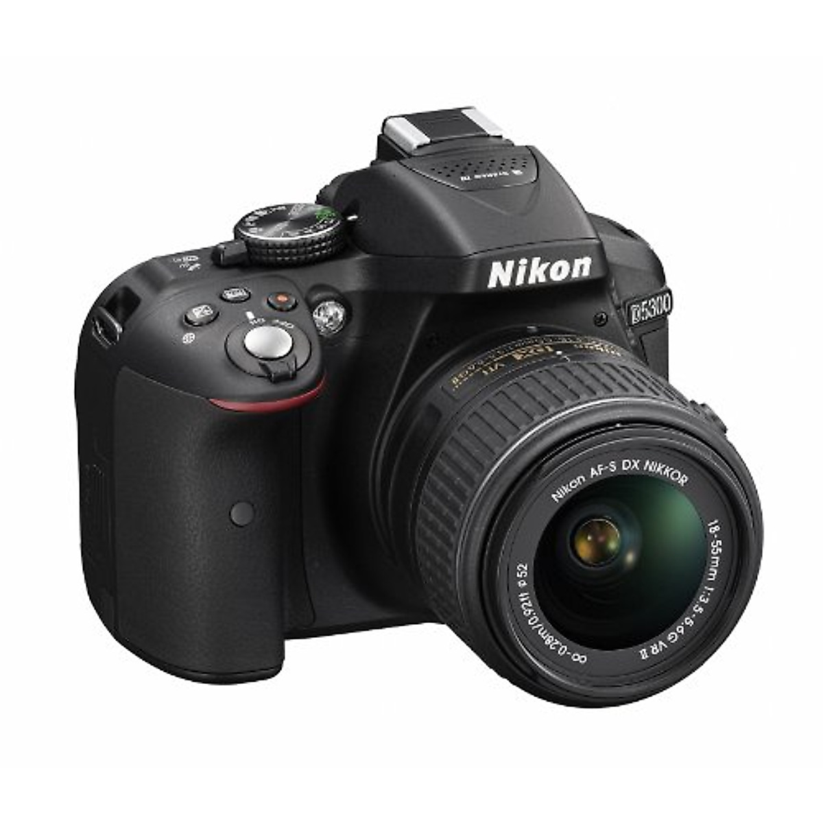 Nikon D5300 24.2 MP CMOS Digital SLR Camera with 18-55mm f/3.5-5.6G ED VR II Auto Focus-S DX NIKKOR Zoom Lens - International Version (No Warranty)