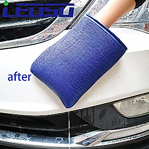 LEOSO Clay Bar Mitt, Fine Grade Wash Mitt Clay Bar Mitt Wash Mitt Clay Eraser Mitt for Car Detailing1PCS