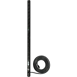 Tripp Lite Metered PDU, 15A, 16 Outlets (5-15R), 120V, 5-15P, 15 ft. Cord, 0U Vertical Rack-Mount Power (PDUMV15)
