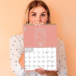 2024 Calendar - Wall Calendar From January 2024 to December 2024, 2024 Aesthetic Modern Boho Vertical Hanging Large Calendar with Moon Phases, Perfect for Monthly Organizing & Planning, 10"×14.5"