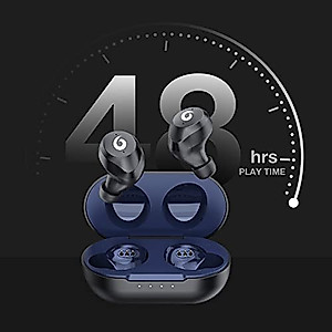 Hikapa X9 Wireless Earbuds Bluetooth 5.3 Headphones Waterproof Stereo Earphones in Ear Touch Control with Microphone Headset with Deep Bass for Sport, Gaming and Running(Blue)