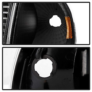 ACANII - For 1997-2003 Ford F150 Expedition Black Headlights+Corner Signal Lights Driver + Passenger Side