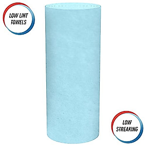 Scott® Shop Towels Glass™ (32896), Blue Shop Towels Glass, Mirrors and Chrome, Perforated Towels/Roll, 12 Rolls, 1,080 Towels/Case