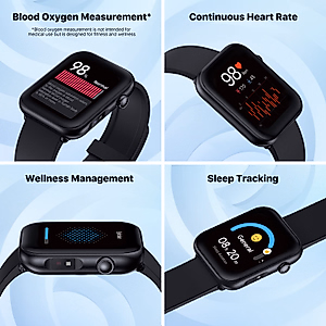Ticwatch GTH Pro Smartwatch Arty Heart Health and Dual Sensor Technology 5ATM Waterproof GPS Fitness Tracker with Heart Rate & Sleep Monitor Blood Oxygen for Men Women iOS/Android Compatible