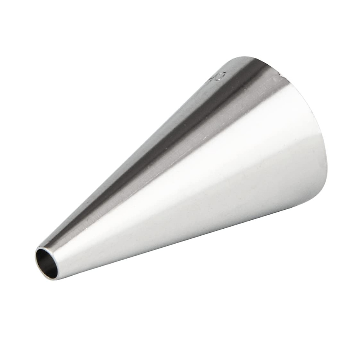 Restaurantware Pastry Tek Piping Tip 1 Round Round Tip For Icing - #6 Corrosion-Resistant Stainless Steel Icing Tip Dishwasher-Safe Decorate Cupcakes Cakes or Cookies