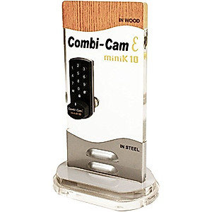 FJM Security Products Combi-Cam E, 7910-K10, Electronic Cabinet Lock, Black Finish, Small