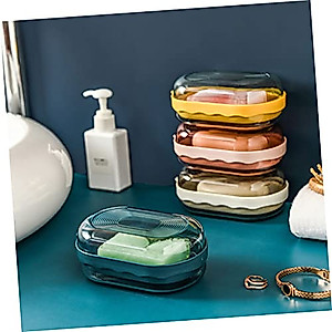 Alipis 6 Pcs Box soap Dish with lid bar soap case Shampoo bar Holder bar soap Container bar Travel soap Container soap Tray Soap Dish Holder with Cover Student
