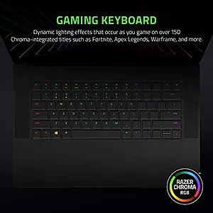 Razer Blade 15 Gaming Laptop: NVIDIA GeForce RTX 3080 - 10th Gen 8-Core Intel i7 CPU - 15.6” 4K OLED - 32GB RAM - 1TB SSD - CNC Aluminum - THX Spatial Audio - Thunderbolt 3 - Creator Ready