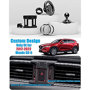 VE VE POWER Car Phone Holder, Air Vent Phone Holder, Car Mount for Mazda CX5 2017-2023, Magsafe Magnetic Navigation Stand Fit for iPhone 14 13 12 Pro Max Plus Mini, MagSafe Case, All Phones