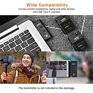 Comica BoomX-DUC RX Wireless Microphone Receiver for Comica BoomX-D 2.4G Wireless Microphone System(Not Compatible with The New Version of BoomX-D)