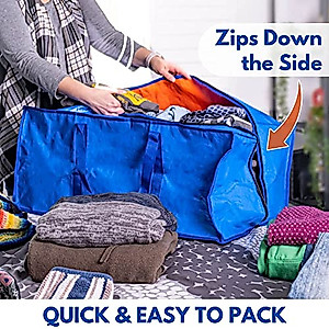 Creative Green Life Premium Quality Tote Bag Bundle (7-Bags) – Includes 3 Reusable Box Bags and 4 Moving Bags