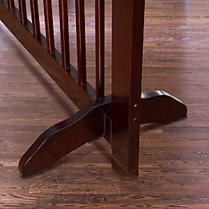 Giantex 2 PCS Support Feet for Configurable Wood Dog Gate, Stable Free Standing Dog Panel with Foot Pads, Safety Fence Feet