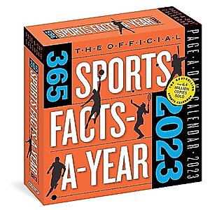 Official 365 Sports Facts-A-Year Page-A-Day Calendar 2023: Trivia, Record-Breaking Feats, Come From Behind Wins & Quotes