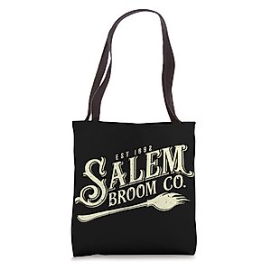 Salem Broom Co. Cute Witch Trials 1692 Women's Halloween Tote Bag