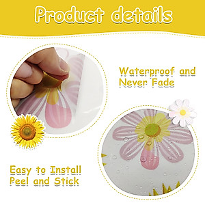 nspirational Quotes Wall Stickers Vinyl Sunflower Daisy Wall Decals Removable Motivational Lettering Positive Sayings Stickers Live Laugh Love Wall Decor Phases for Kitchen Bedroom Living Room Home…