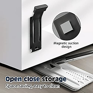 Door Stoppers to Keep Door Open: Self Adhesive Door Stopper, Easy Pedal Kick Down Door Stop Self Adhesive Door Stop Holder with Non Slip Rubber Tip, One Touch Door Stop Doorstops Easy Install