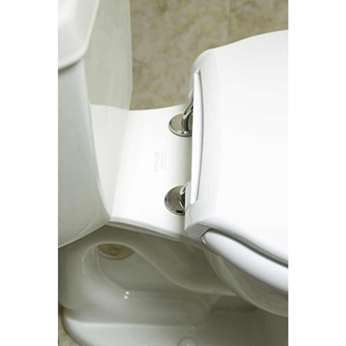 Big John Toilet Seat 2445263-3W Open Front with Cover Bariatric Toilet Seat, White