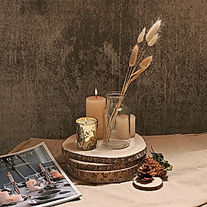 WILLOWDALE 5Pcs Large Wood Slices for Centerpieces, 11-13 Inches Unfinished Wood Circles for Crafts Rustic Wood Round Wooden Ornaments, Wood Decor for Table Centerpieces for Wedding Party