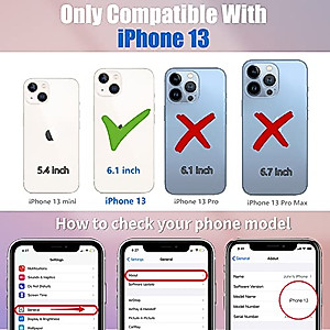 Coralogo for iPhone 13 Case Cute Cartoon Teen Girls Designed Cases Girly Character Unique Black Stih Phone Cover for iPhone 13 6.1 Inch