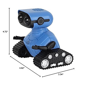 Hamourd Robot Toys for Boys Girls, Rechargeable Remote Control Emo Robots with Auto-Demonstration, Flexible Head & Arms, Dance Moves, Music, Shining LED Eyes for 5+ Years Old Kids