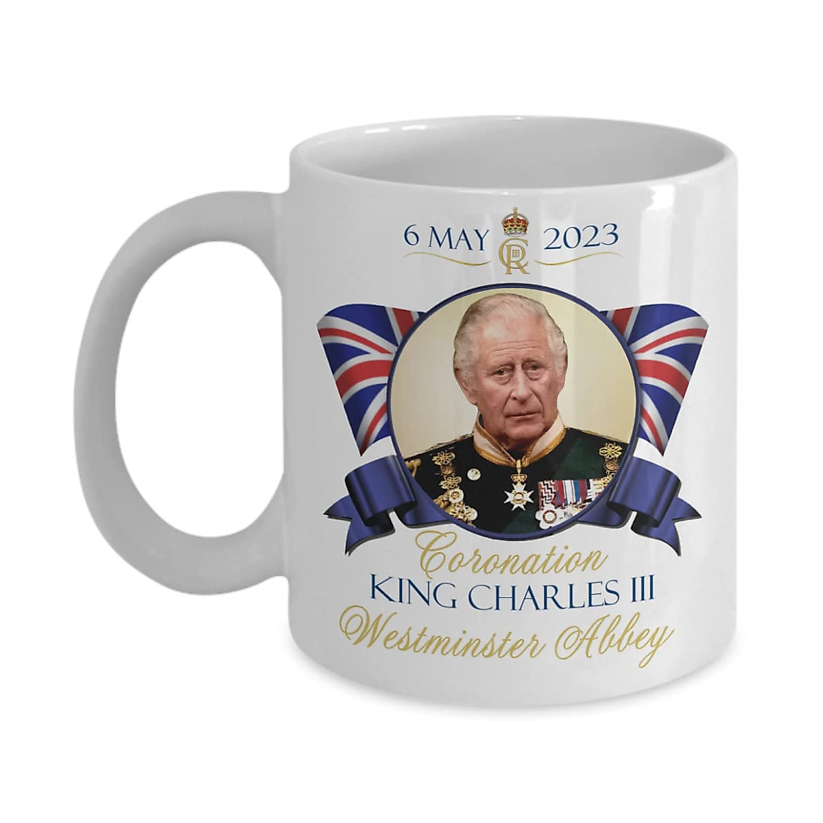 Cyber Hutt West King Charles III Coronation 2023 Commemorative Coffee Mug v2