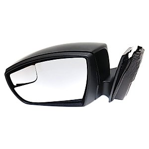 Kool Vue Driver Side Power Non-Heated Mirror for Ford Focus 2012-2014 With Signal Light & Spotter Glass; Without Puddle Lamp Paintable 4-Door, Hatchback