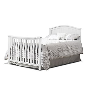 Sorelle Furniture Toddler Rails and Full-Size Bed Adult Rails, Sorelle Wood Bed Rail & Crib Conversion Kit, Converts Sorelle Furniture Crib to Toddler Bed and Full-Size Bed, # 221 - White