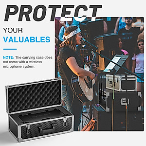 Phenyx Pro Extra Large Size Carrying Case, Customizable Pre-Diced Foam, Aluminum Alloy Sturdy Build, Suitable for Wireless Mic System Storage & Camera Gear Transportation
