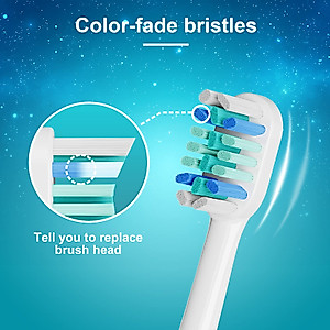 Toothbrush Heads for Philips Sonicare, 16 Pack Electric Toothbrush Replacement Heads Soft Dupont Bristles for Gum Health Improvement