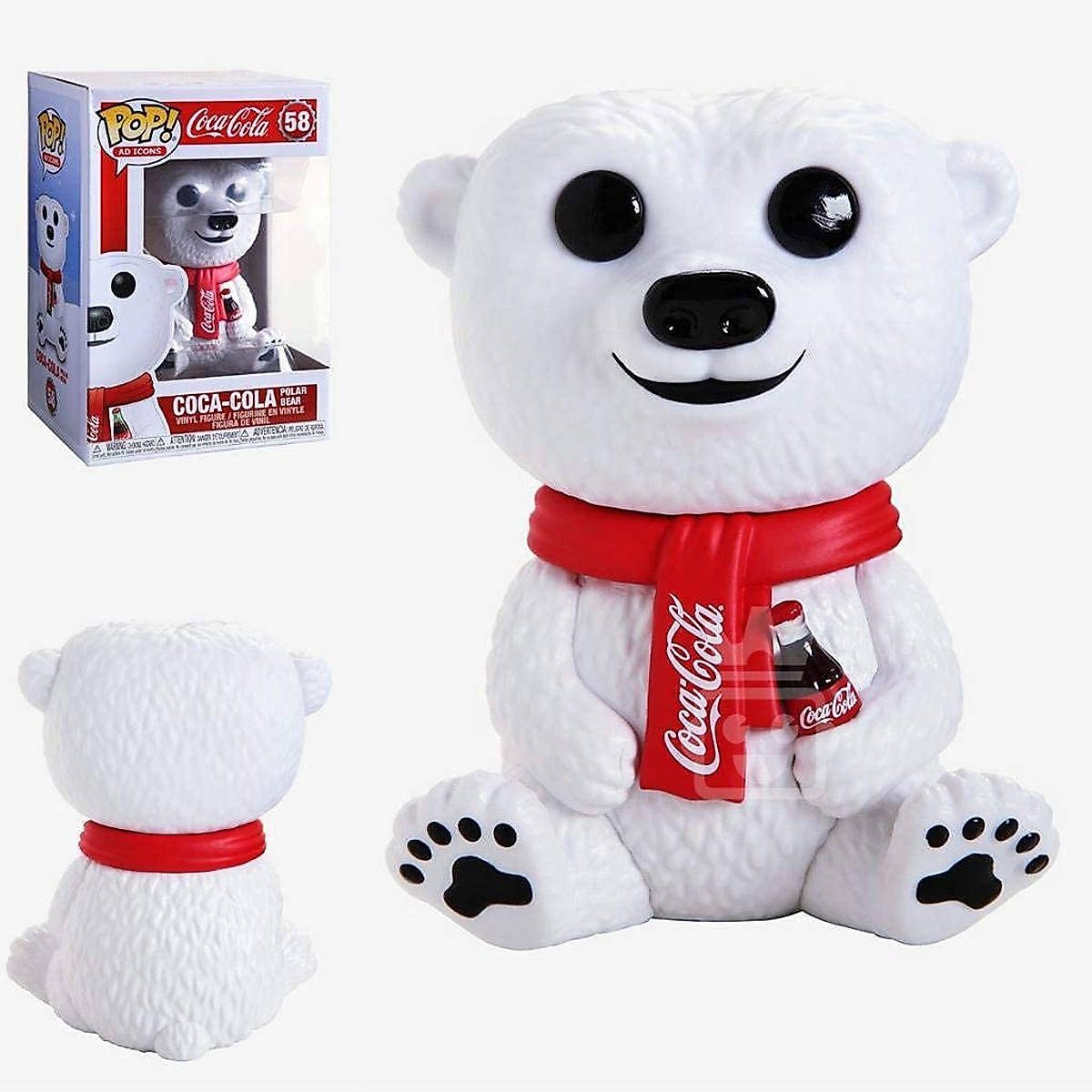 [POP] + Replacement for + [Ad Icons: Cola Polar Bear Funko Pop! with Compatible Pop Box Protector Case)] + [Coca-Cola]
