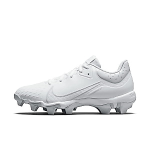 Nike Hyperdiamond 4 Keystone Molded Softball Cleats White | White | Black Size 5 Medium