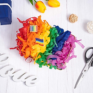 Whaline Multi Coloured Tissue Paper 120 Sheet Rainbow Gift Wrapping Paper 15 x 20 Inch Gift Wrap Tissue Paper Gay Pride Day Art Paper Crafts for Easter DIY Mother's Day Birthday Wedding, 6 Colors