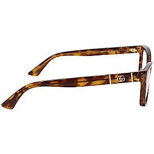 Gucci Gucci-Logo Women's GG0634O 002 Havana Full Rim Rectangular Eyeglasses 55mm