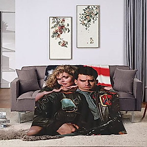 Tom Cruise Blanket Ultra-Soft Micro Fleece Lightweight Warm Throw Blanket Suitable for Bedrooms Sofa and Travel Air Conditioning