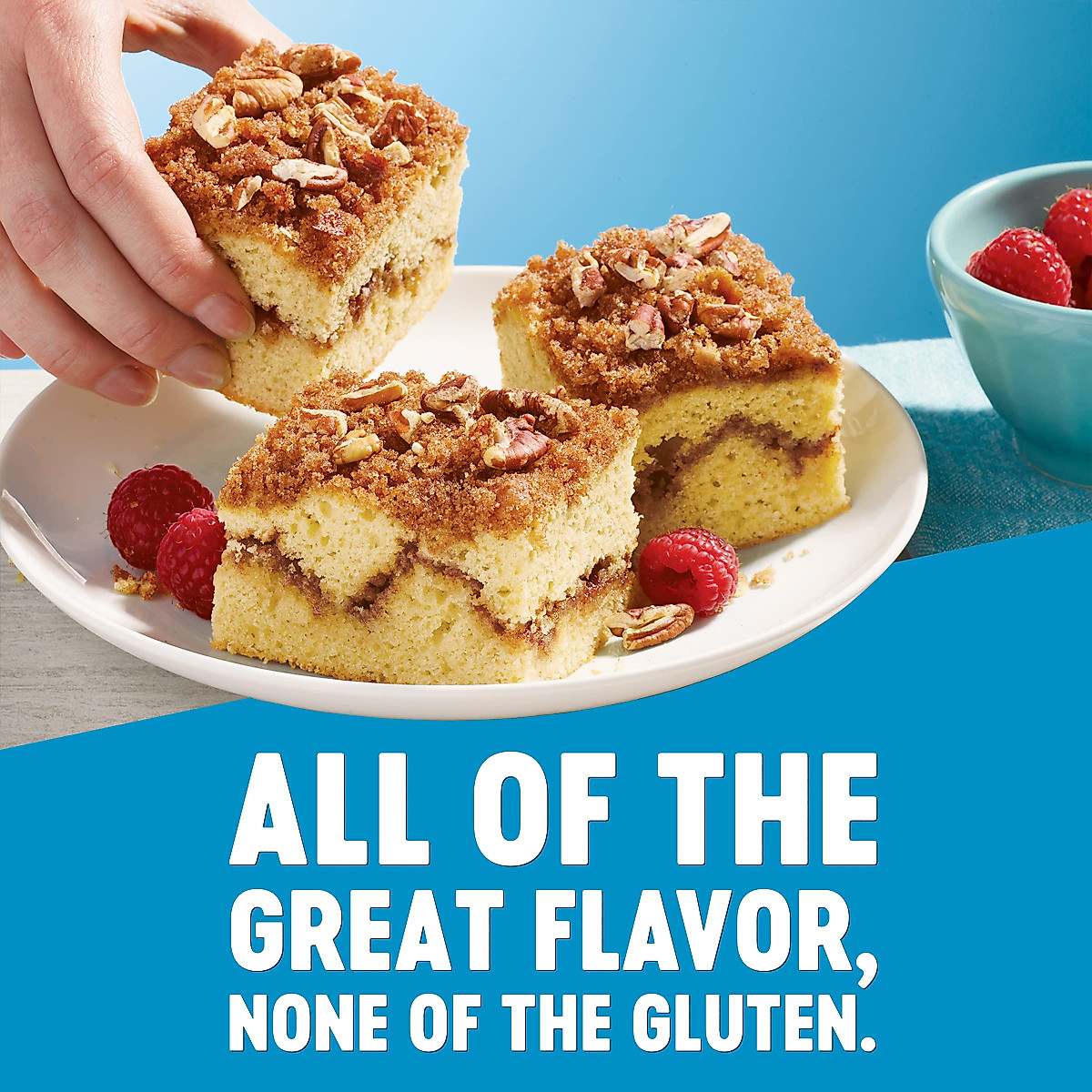 Krusteaz Gluten Free Cinnamon Swirl Crumb Cake & Muffin Mix, 20 oz Boxes (Pack of 8)