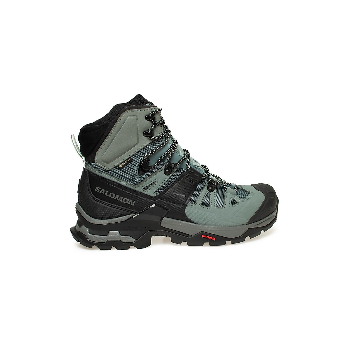 Salomon Quest 4 Gore-TEX Hiking Boots for Women, Slate/Trooper/Opal Blue, 5.5