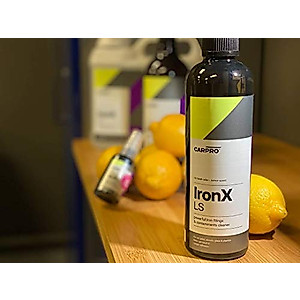 CARPRO IronX Iron Remover: Lemon Scent - Stops Rust Spots and Pre-Mature Failure of The Clear Coat, Iron Contaminant Removal - 500mL with Sprayer (17oz)