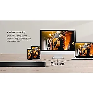 Hisense HS219 2.1ch Sound Bar with Wireless Subwoofer, 320W, Powered by Dolby Audio, One Remote Control, Roku TV Ready, Bluetooth, HDMI ARC/Optical/AUX/USB, 3 EQ Modes
