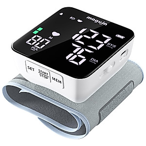 Blood Pressure Monitors for Home Use, maguja Rechargeable Blood Pressure Cuff Wrist Electronic Sphygmomanometer BP Monitors with Voice Broadcast, 180 Memory Storage for 2 Users